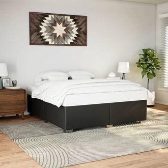 vidaXL Cadre de lit sans matelas noir 200x200 cm similicuir - Vidaxl