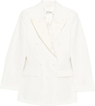 Róhe Hourglass Smoking-Blazer - Weiß