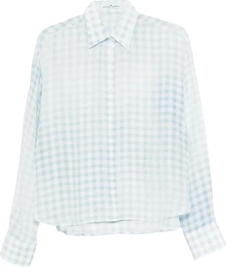 Ermanno Scervino chemise &agrave; carreaux - Bleu