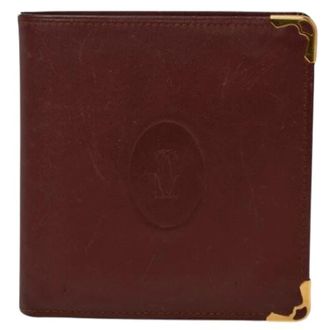 Cartier Portefeuille doccasion (&agrave; deux volets) - Homme - Pre-owned - Rouge - Taille: ONE Size