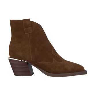 Alma En Pena Stiefelette mit Front&ouml;ffnung - - Shoes - Damen - Braun - 39 EU