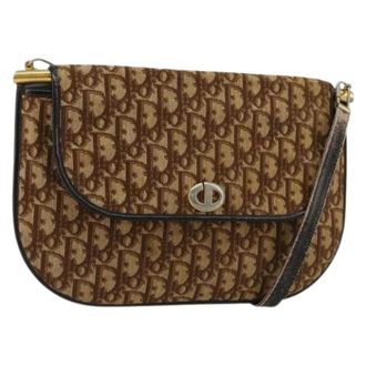 Dior Pre-owned Vintage Trotter Canvas Schultertasche - - Pre-owned - Damen - Braun - ONE SIZE