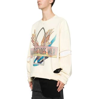 Who Decides War by Ev Bravado Who Decides War Sweater - - Sweatshirts & Hoodies - Herren - Gelb - XL