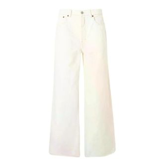 Ralph Lauren Gewebte Hose mit weitem Bein - - Jeans - Damen - Wei&szlig; - XS