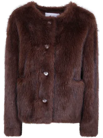 Stand Studio Faux Fur Jacket Siena