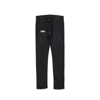 Heron Preston Mens Black Cotton Slim Fit Jeans Clothing