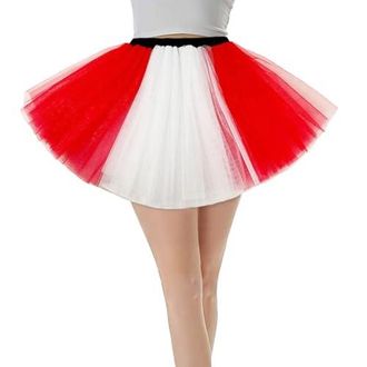 Generic Jupe courte color&eacute;e pour femme - Couleur bonbon, Rouge, Taille unique