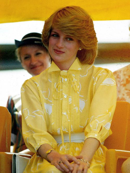 robe jaune princesse Diana
