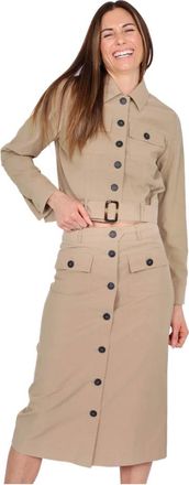 Liu Jo Femme, Blouses et Chemises, Beige, Taille: 42 FR Chemises