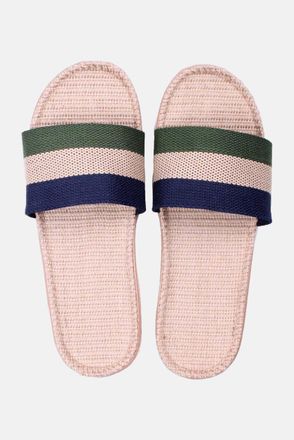 Danef&aelig; Sandalen Danelulu Damen Gr&uuml;n Blau Bast Badelatschen