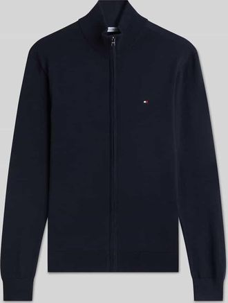 Tommy Hilfiger Regular Fit Strickjacke aus reiner Baumwolle
