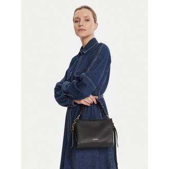 Coccinelle Handtasche Coccinelle M50 Boheme Grana Double E1 M50 58 01 01 Schwarz