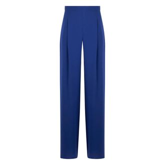 Max Mara Leichte Cady-Hose - - Trousers - Damen - Blau - M