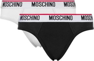 Moschino Homme, Sous-v&ecirc;tements, Multicolore, Taille: XL Logo Band set of 2 stretch briefs
