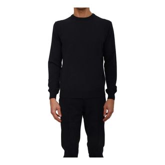 Corneliani Rundhals-Pullover - - Knitwear - Herren - Blau - XL