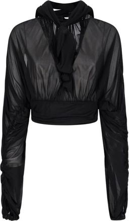 Giuseppe Di Morabito Femme, Blouses et Chemises, Noir, Taille: 38 FR Blouse &agrave; col nou&eacute;