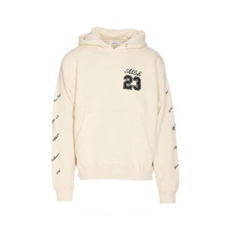 Off-white Beiger Print Kapuzenpullover - - Sweatshirts & Hoodies - Herren - Beige - XS