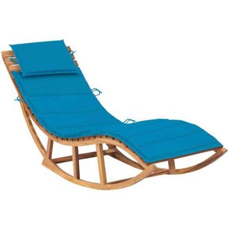 vidaXL Prolenta Premium Schaukelliege mit Auflage Massivholz Teak