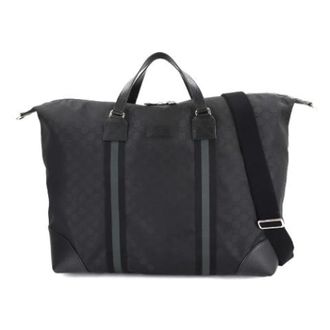 Gucci unisex, Pre-owned, Noir, Taille: ONE Size Sac Week-end en nylon Pre-owned