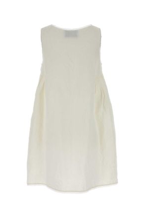 Prada Linen Mini Dress - White