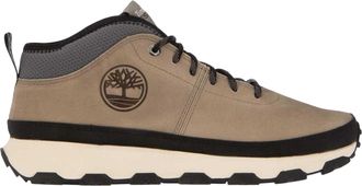 Timberland Winsor Trail Sneaker f&uuml;r Herren, Leder, GreenStride (Braungrau)