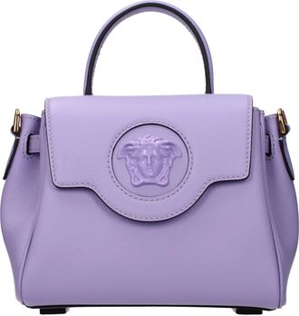 Versace Sacs &agrave; main pour femme Cuir rose/lilas