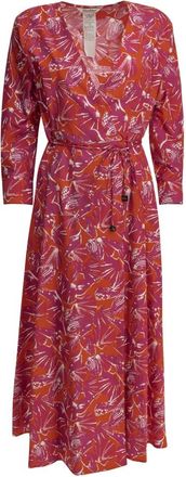 Max Mara Robe midi trap&egrave;ze Camino - Femme - Robes - Rose - Taille: 38 FR