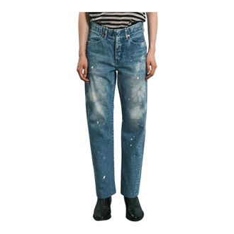 Tanaka Tanaka, Femme, Jeans, Bleu, Taille: W28 Pantalon Jean Droit