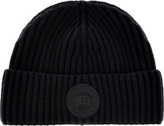 Canada Goose Wollm&uuml;tze mit Logo-Patch - - Accessories - unisex - Schwarzk - ONE SIZE