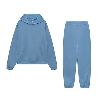 Generic Ensemble de v&ecirc;tements de d&eacute;tente pour femme - Imprim&eacute; de No&euml;l mignon - Ensemble ample &agrave; manches longues - Ensemble deux pi&egrave;ces pour femme - Ensemble d