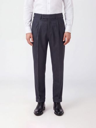 Pantaloni Torino Ma&szlig;geschneiderte Slim-Fit-Wollhose von mit dezentralem Verschluss