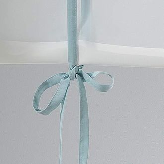 Douceur d'Intérieur Charme et Douceur Store, gerade, für Gardinenstange, Polyester, 60 x 150 cm, Keramik, blau, 60 x 190 cm