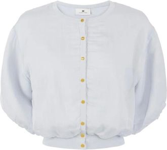 Elisabetta Franchi Damen, Blusen & Hemden, Blau, XSGröße