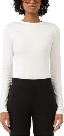 QS by s.Oliver Damen T-Shirt 2175247 White XL