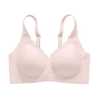 Generic Soutien Gorge Invisible Soutien Gorge sans Armature Brassiere Femme Tous Les Jours Bandeau Glissant sans Bretelles Seamless Ligne Unique Bretelles Amo