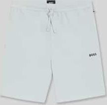 HUGO BOSS Regular Fit Sweatshorts aus Baumwoll-Mix