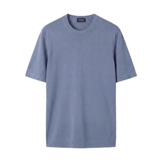 Drumohr T-Shirt - - Tops - Herren - Blau - M