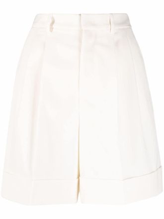 Red Valentino short &agrave; taille haute - Blanc