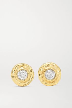 Octavia Elizabeth + Net Sustain Nesting Gem Ohrstecker Aus 18 Karat Gold Mit Diamanten