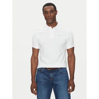 Barbour Poloshirt Original Sports MML0358WH11 Wei&szlig; Tailored Fit