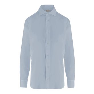 Her Shirt Femme, Blouses et Chemises, Bleu, Taille: 38 FR Chemise en soie stretch