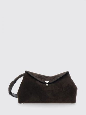Toteme Pochette T-Lock en daim avec monogramme m&eacute;tallique