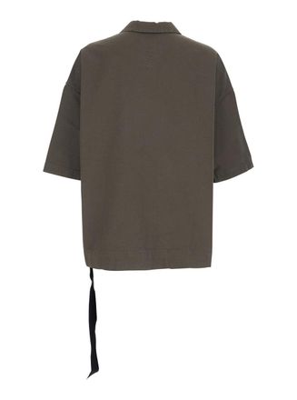 Rick Owens Cotton Oversized Shirt - Gray