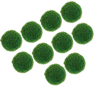 Healifty 10 St&uuml;ck Statische Kleiner Buschkugeln aus Kunststoff Mittelgro&szlig; Gr&uuml;n f&uuml;r Mikrolandschaften und Modelleisenbahn Dekoration