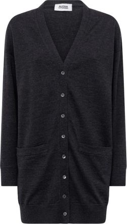 Alpha Studio Femme, Pulls, Noir, Taille: 40 FR Cardigan Intemporel
