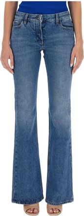 Off-white Femme, Jeans, Bleu, Taille: W27 Slim Flared 5pkt Pants