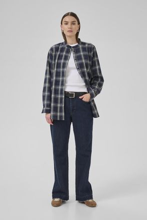 MY ESSENTIAL WARDROBE Langarm - Hemd MarlyMW Box fit navy