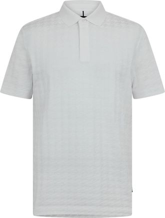HUGO BOSS Porsche Poloshirt f&uuml;r Herren, Mit Kragen, kurz&auml;rmlig (Wei&szlig;)