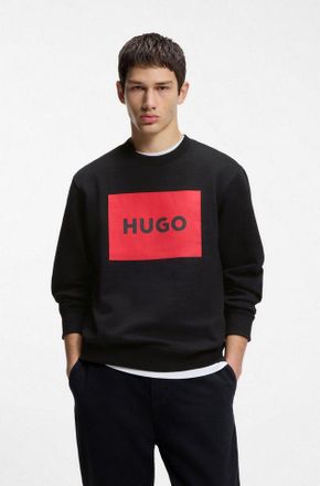 HUGO BOSS Sweatshirt Duragol Rundhalsausschnitt, Regular Fit, gro&szlig;er Logo-Druck