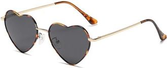 Generic Lunettes De Soleil Monture En M&eacute;tal Mignon Hommes Et Femmes Polaris&eacute;es F&ecirc;te Photo Lunettes De Soleil(Multi-colored)